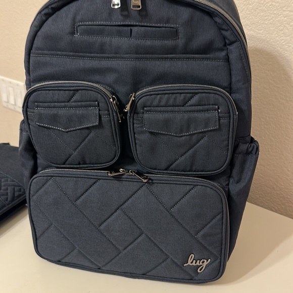 lug | Bags | New Lug Heather Indigo Set Of 2 Puddle Jumper Backpack Se ...